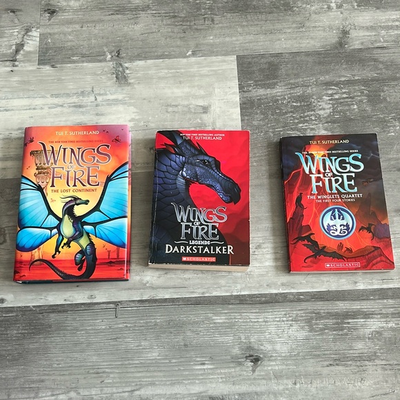 Other | 3 Wings Of Fire Books Lost Continent Legend Of Darkstalker ...
